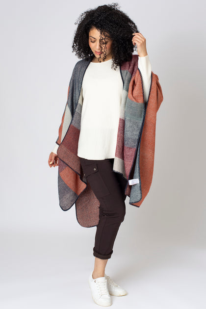 Autumn Blocks Blanket Stitch Cover Up – The Stock Shop