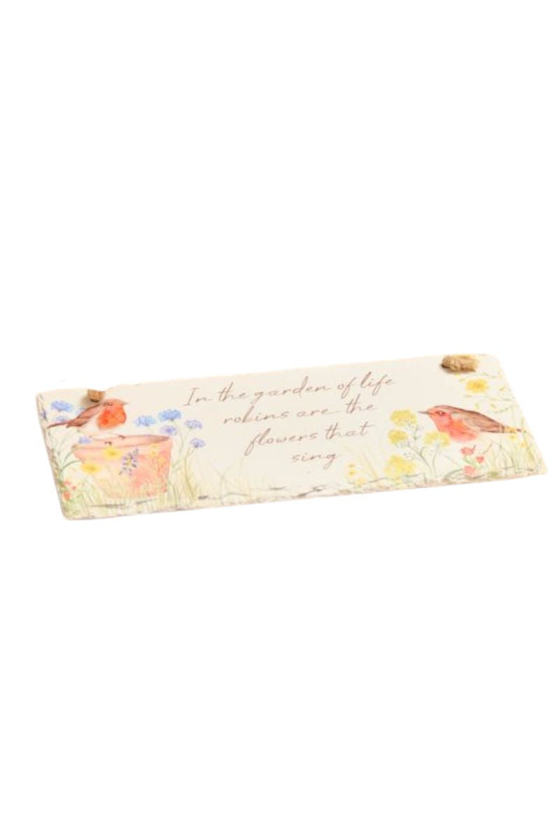 In the Garden Robin Slate Hanger – The Stock Shop
