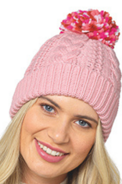 Detachable Bobble Knitted Hat – The Stock Shop