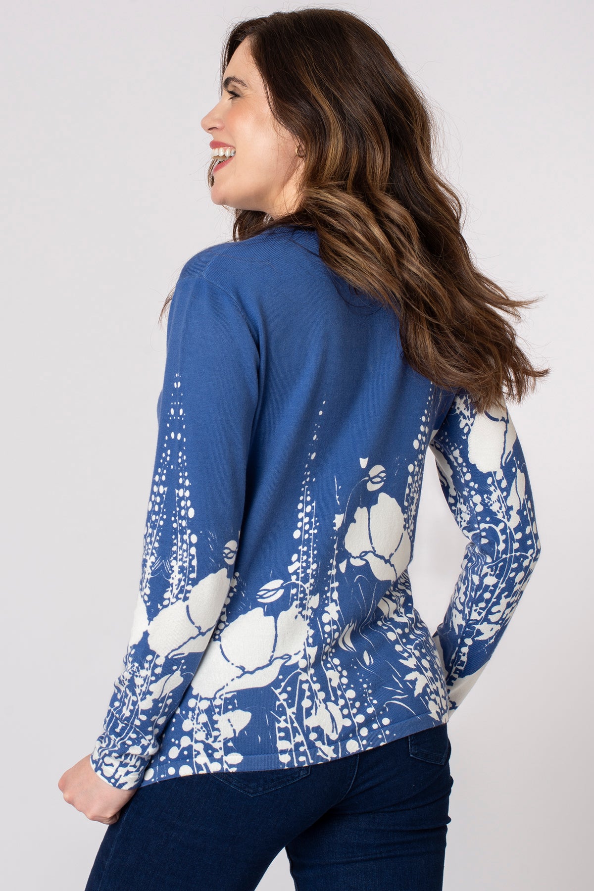 Shadow Floral Border Jumper – The Stock Shop