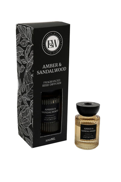 Amber & Sandalwood Reed Diffuser – The Stock Shop
