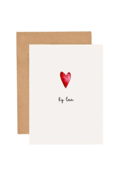Heart Big Love Mini Card – The Stock Shop